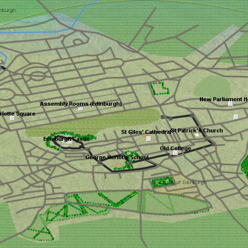 Explore Animated History of Edinburgh in 1830AD