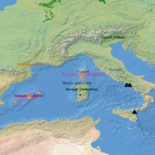 Explore History of the Nuragic Civilization in 1200BC