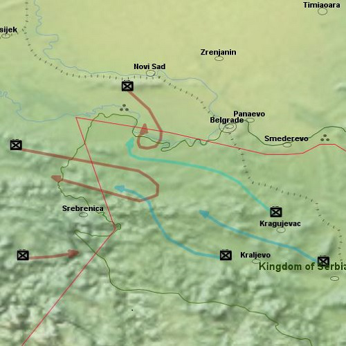 Explore The Battle of Cer in 1914AD
