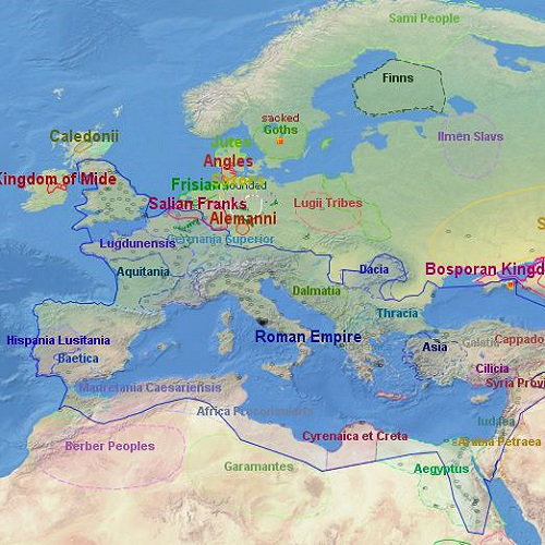 Explore Dynamic Map of the Roman Empire in 250AD