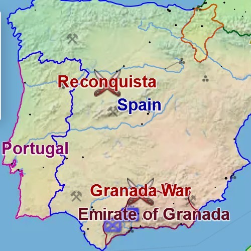 Explore The Reconquista in the 1480's in 1486AD