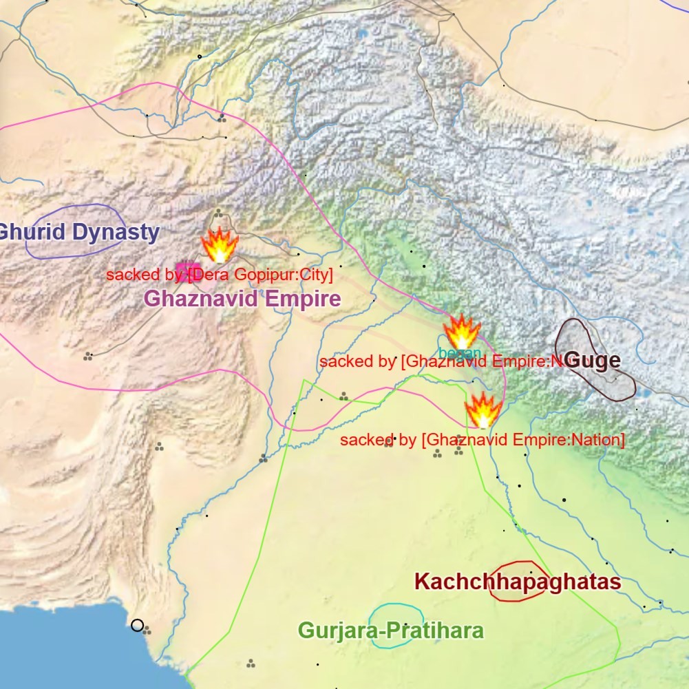 Explore Ghaznavid Invasions in 1012AD